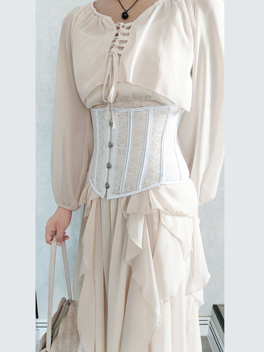 Ultra-Short Ultra-Thin Court Waist Girdling Band Court Style Corset ...