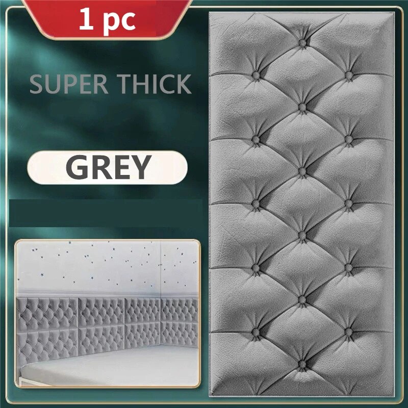 1pc Thickened 3D Soft Package Bed Sticker Anti-Collision Self-Adhesive ...