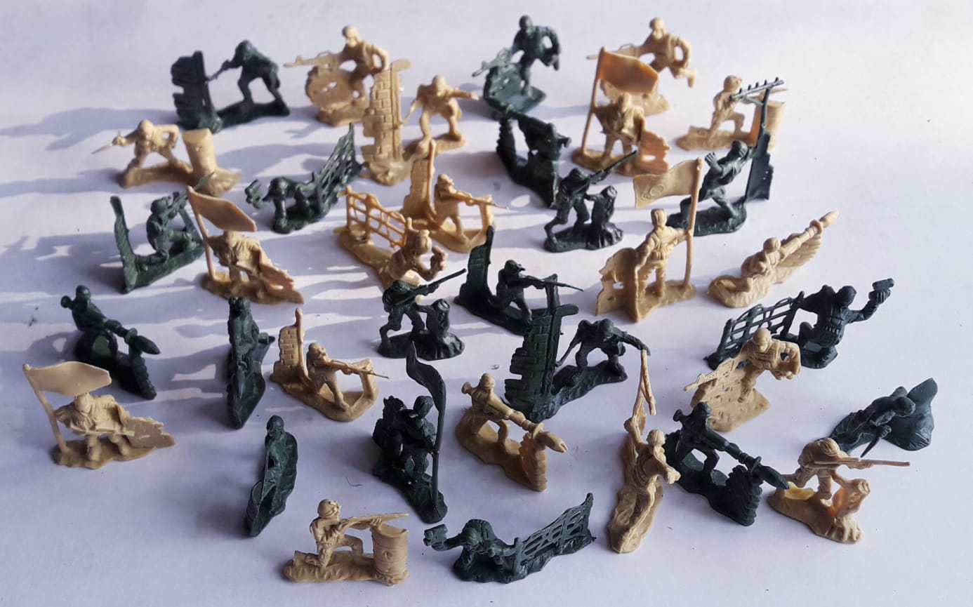 Army Action Figures Set, Military Toy Soldier Playset Battlefield ...