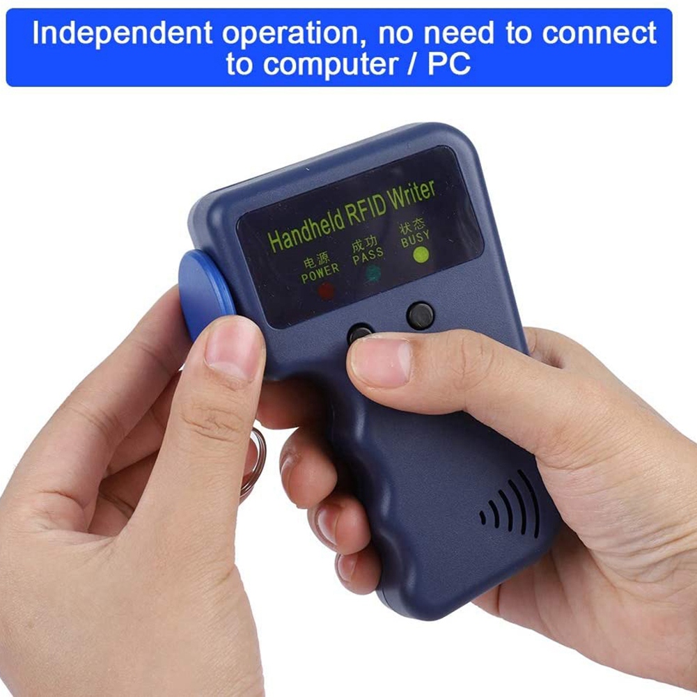 Handheld 125KHz RFID ID Card Writer Reader for Access Control with 5 ...