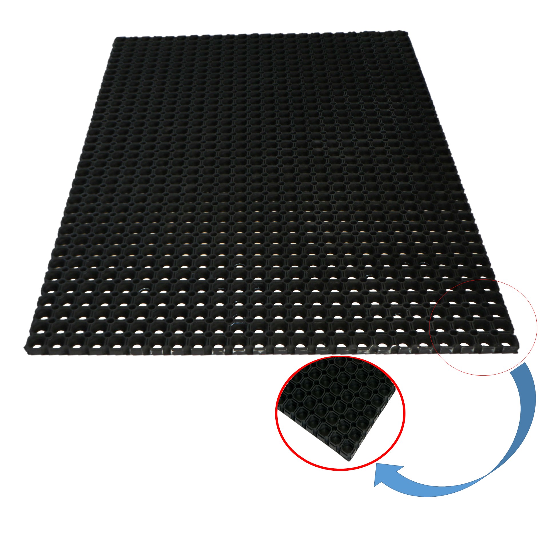 Black Rubber Carpet for Industrial and Domestic Purposes | Daraz.lk