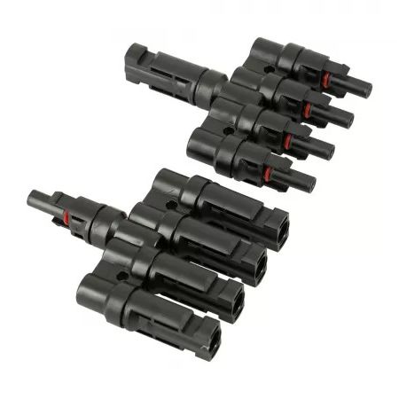 POWMR Solar T Branch Panel Connectors 1 to 4 Mc4 Connector MC4T-AN4 ...