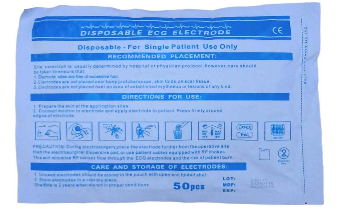 Softacare Disposable ECG Electrode 50 Pcs Pack | Daraz.lk