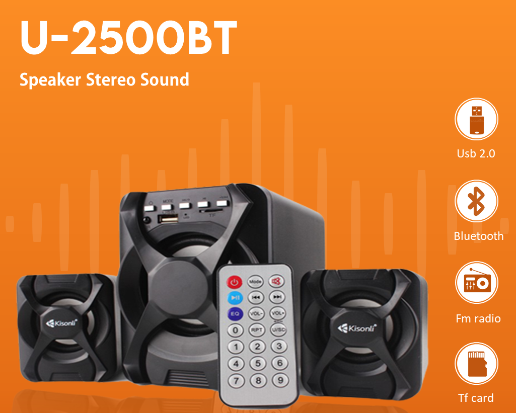 Kisonli U2500 Multimedia Speaker with Bluetooth | Daraz.lk
