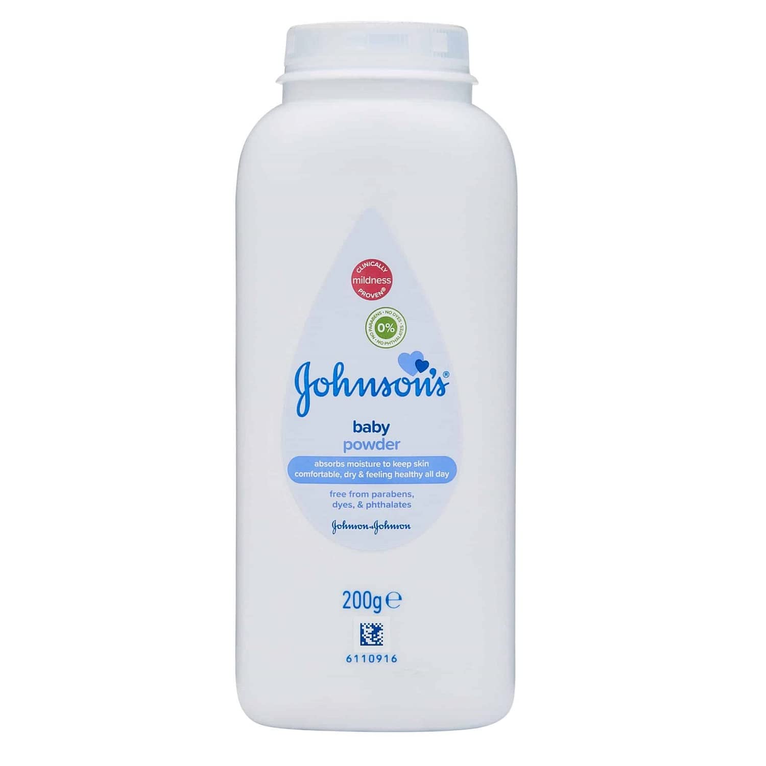 Johnson's baby powder clinically proven mild, hypoallergenic 200g ...