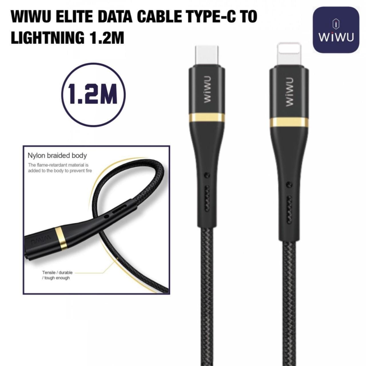 WIWU Elite Data Cable Type-C To Lightning 1.2m | Daraz.lk