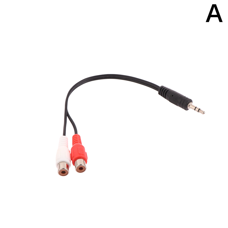Universal RCA Cable 3.5mm Jack Stereo Audio Cable To 2RCA Socket Female ...