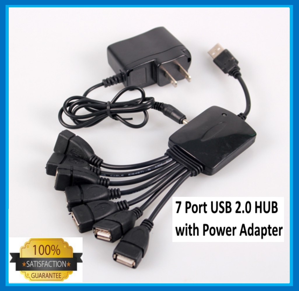 7 Port USB 2.0 HUB with Power Adapter | Daraz.lk