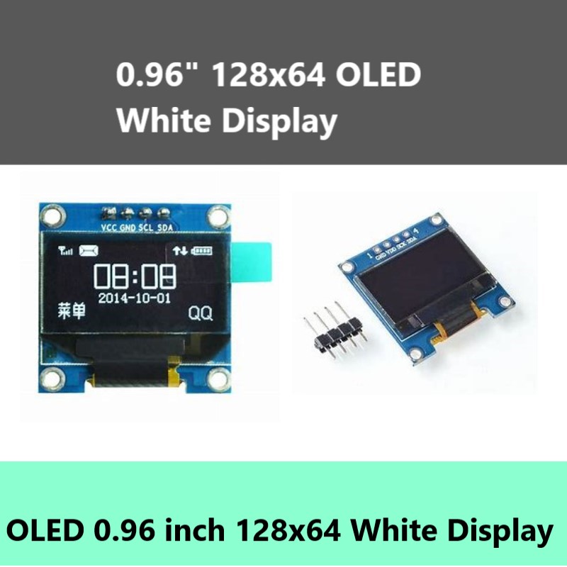 0.96" 128x64 OLED White Display Module | Daraz.lk