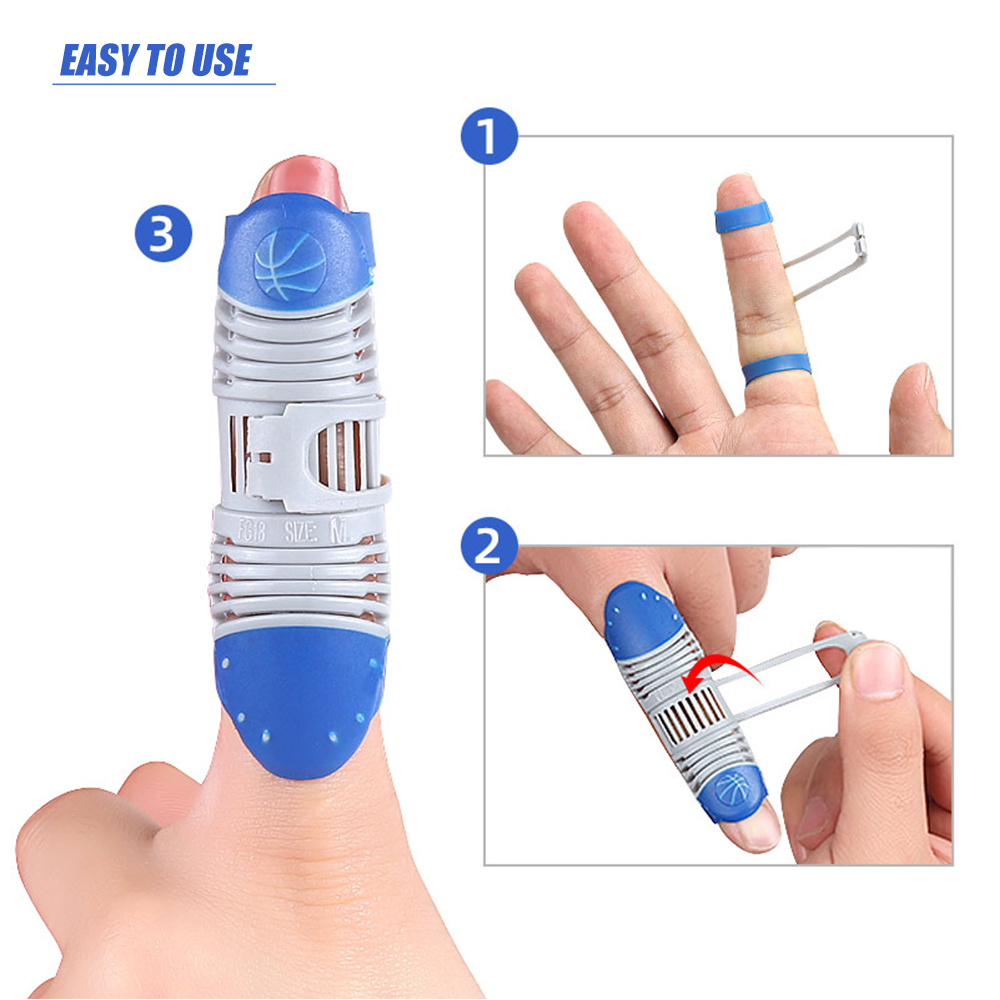 Sport Finger Guard Splints Basketball Protector Injuries Ring Pinky ...