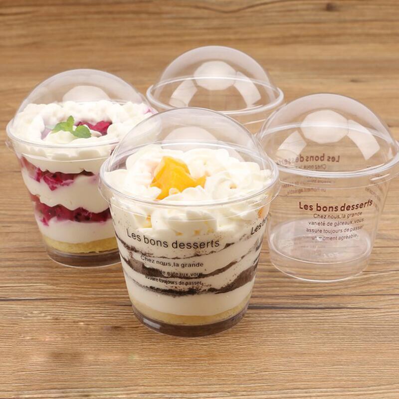 Sponch Cup Cake Dessert Cup Plastic Transparent Cup 250ml | Daraz.lk