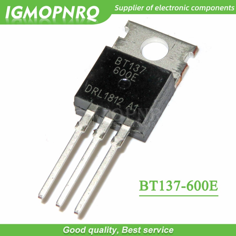10pcs BT137-600E BT137 BT137-600 TO-220 600V Triacs RAIL TRIAC new ...
