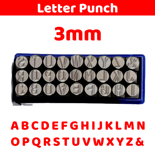 Letter punch and Number punch sets 3mm 4mm 5mm 6mm 8mm | Daraz.lk
