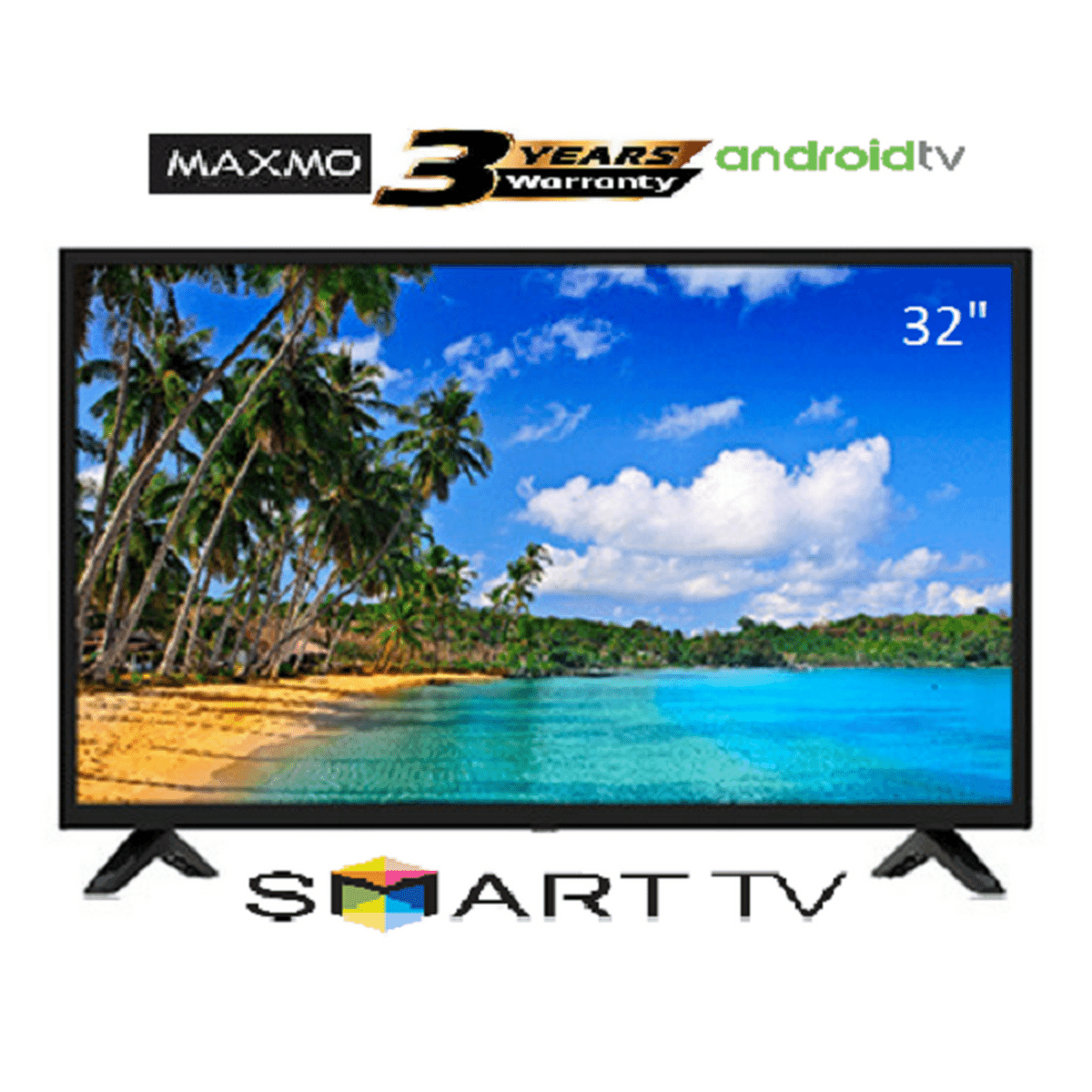 Maxmo 32 " Inch Smart Android LED TV - 32S30JPE-NB - ( 3 Years Warranty ...