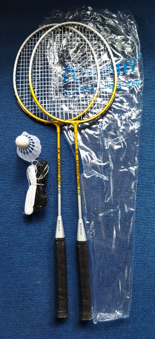 Badminton two rackets with shutle and net for Family fun time | Daraz.lk