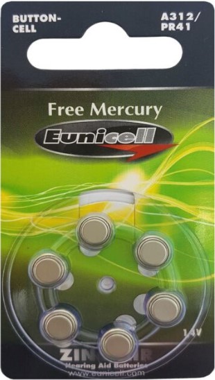 Hearing Aid 1.4v A312 Battery Headphone Hearing Aid battery PR41 Button ...