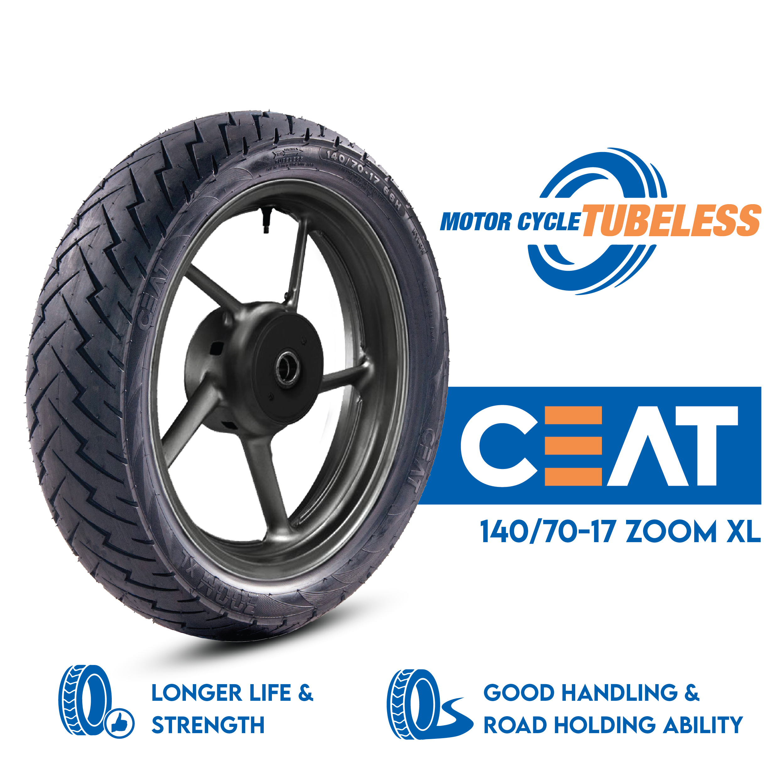CEAT 140/70-17 ZOOM XL Motor Bike Tyre | Daraz.lk