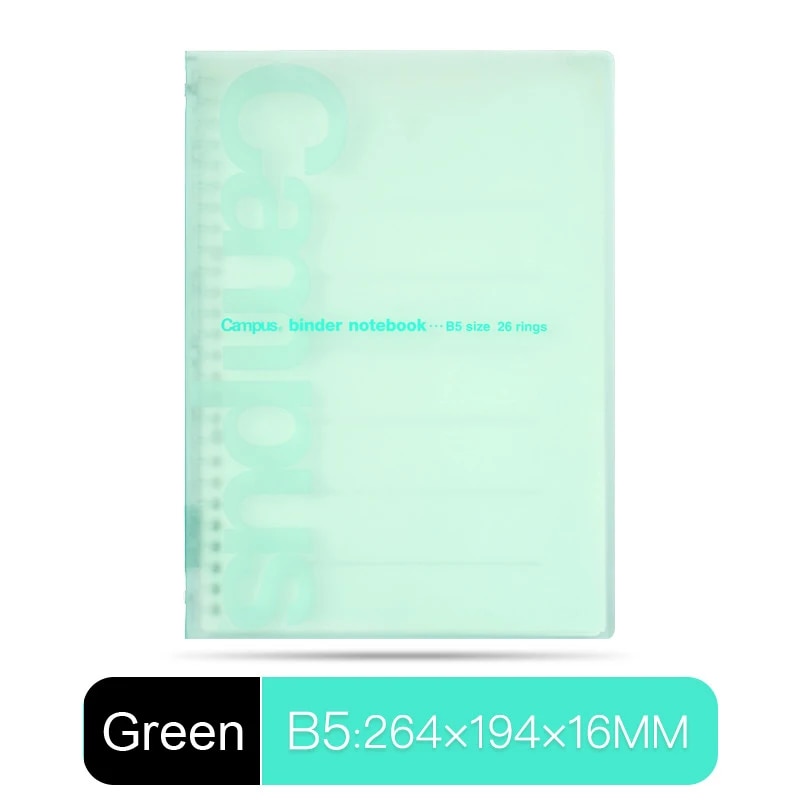 KOKUYO Campus Notebook Binder Note B5 PVC Transparent Matte Soft Shell ...