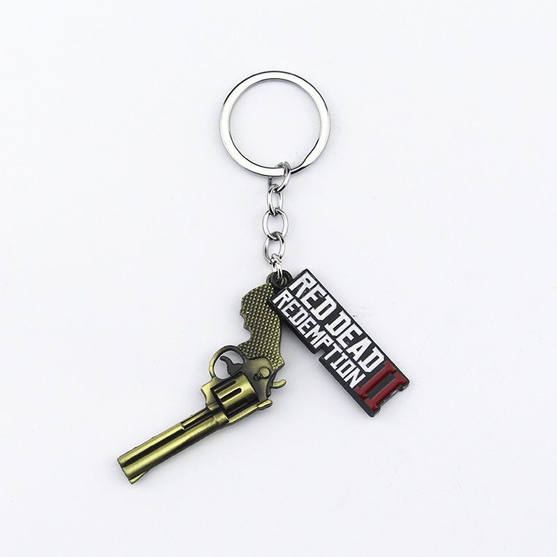 Game RDR2 Arthur Morgan Keyring Red Dead Redemption 2 Keychain Pendant ...
