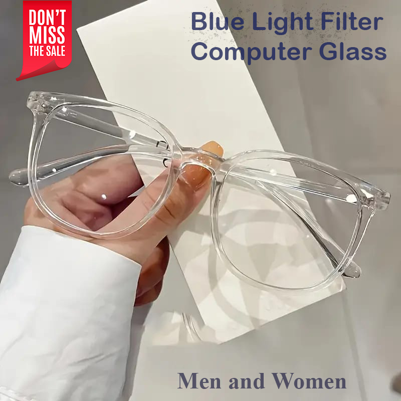 Blue Light Filter Glasses Unisex Stylish Daily Wear Shades UV400 ...