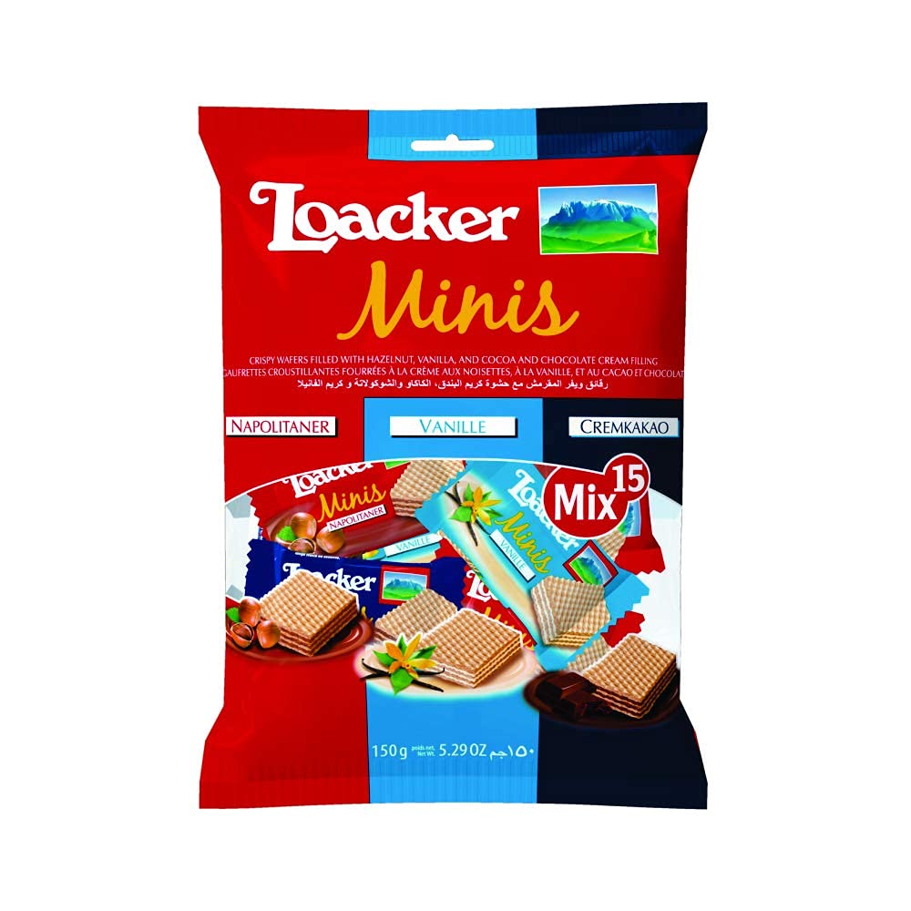 Loacker Classic Wafer Minis Mix - 150g - Italy (FROM INDIA) SAB | Daraz.lk