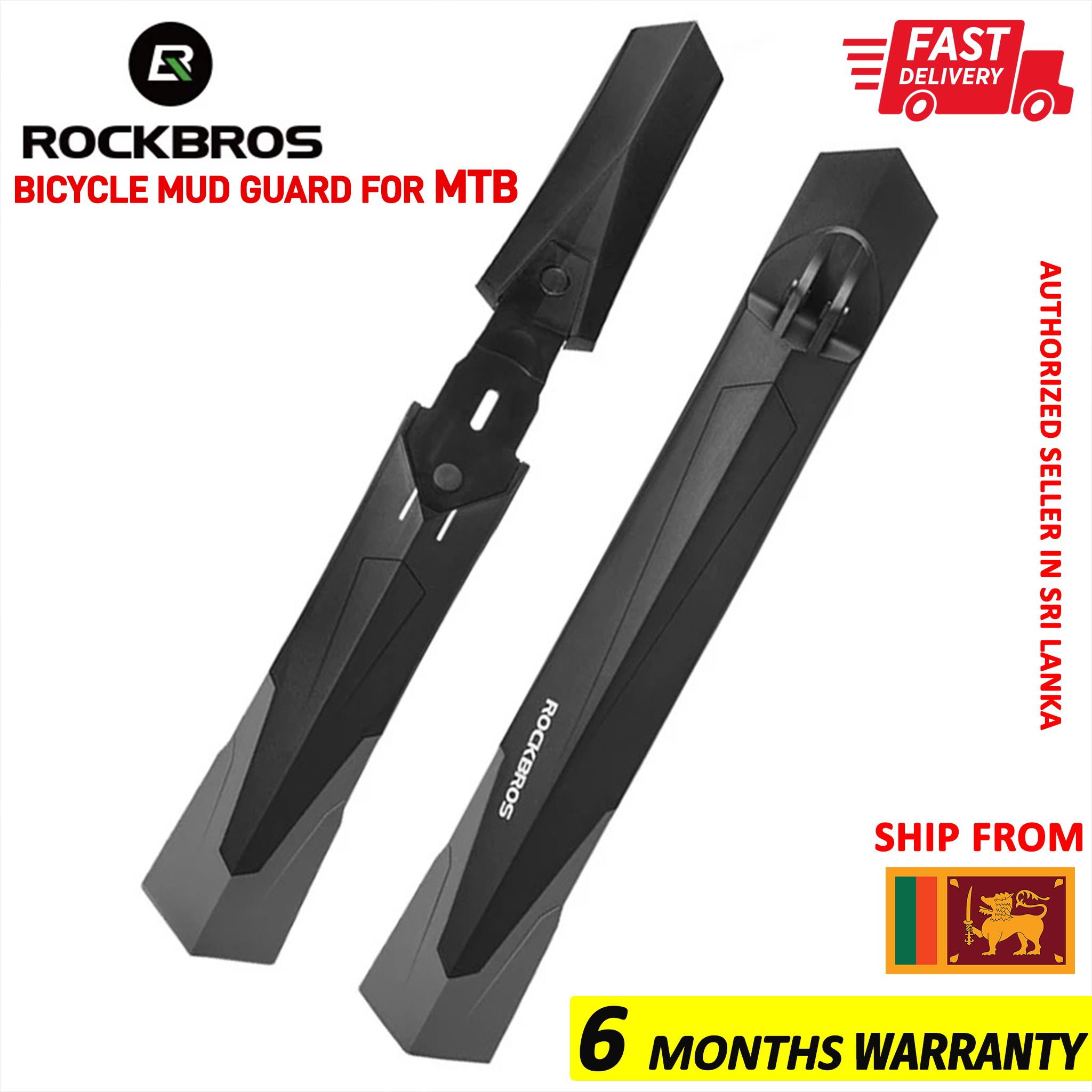 Bike Fender ROCKBROS Quick Release Adjustable S Set – Front & Rear MTB ...