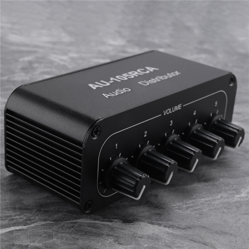 【Upgrade Your Style】 Stereo Audio Mixer 1 Input 5 Output Multi-Channel ...