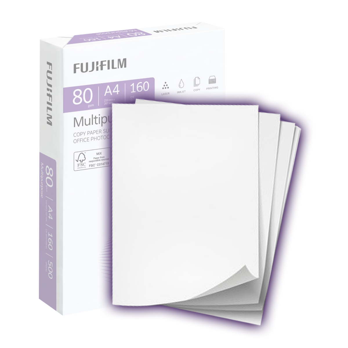 Fujifilm Multipurpose 80GSM Photocopy Paper A4 100 Sheets Retail Pack ...