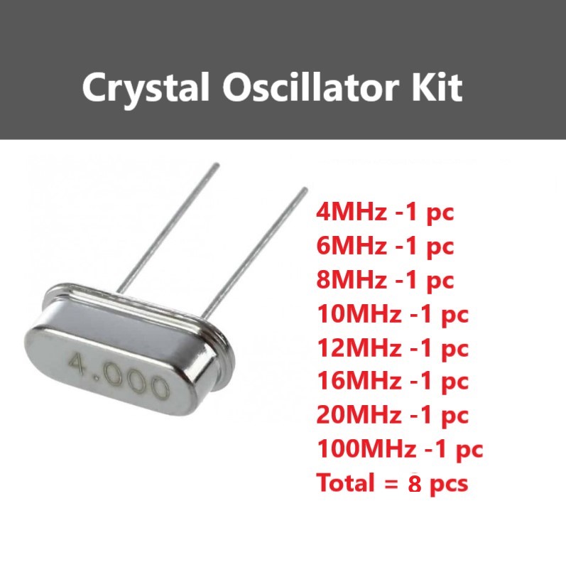 8 pcs of Crystal Oscillator Assortment Kit | Daraz.lk 8 pcs of Crystal Oscillator Assortment Kit | Daraz.lk