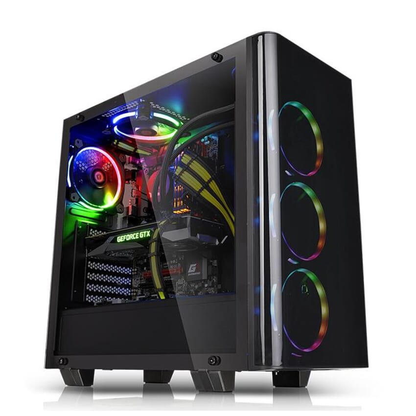 Termal Take View 21 TG RGB Black Computer Casing | Daraz.lk