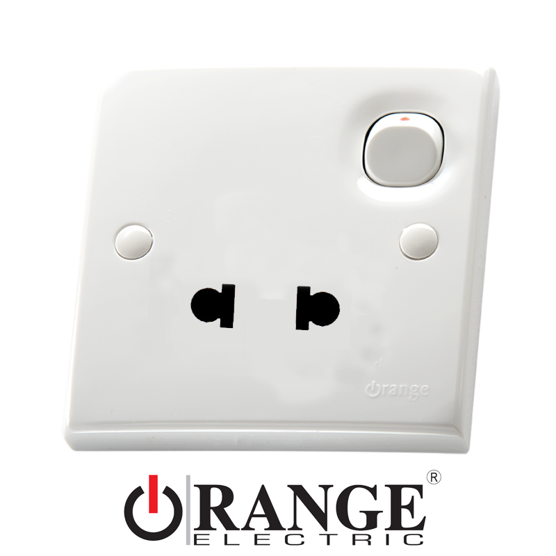 Orange Electric - 13A Plug Base Two Pin Switched Socket Outlet Switch ...