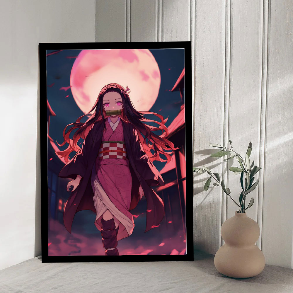 A4 Sized Poster Demon Slayer Japanese Anime Manga Wall Posters PVC ...