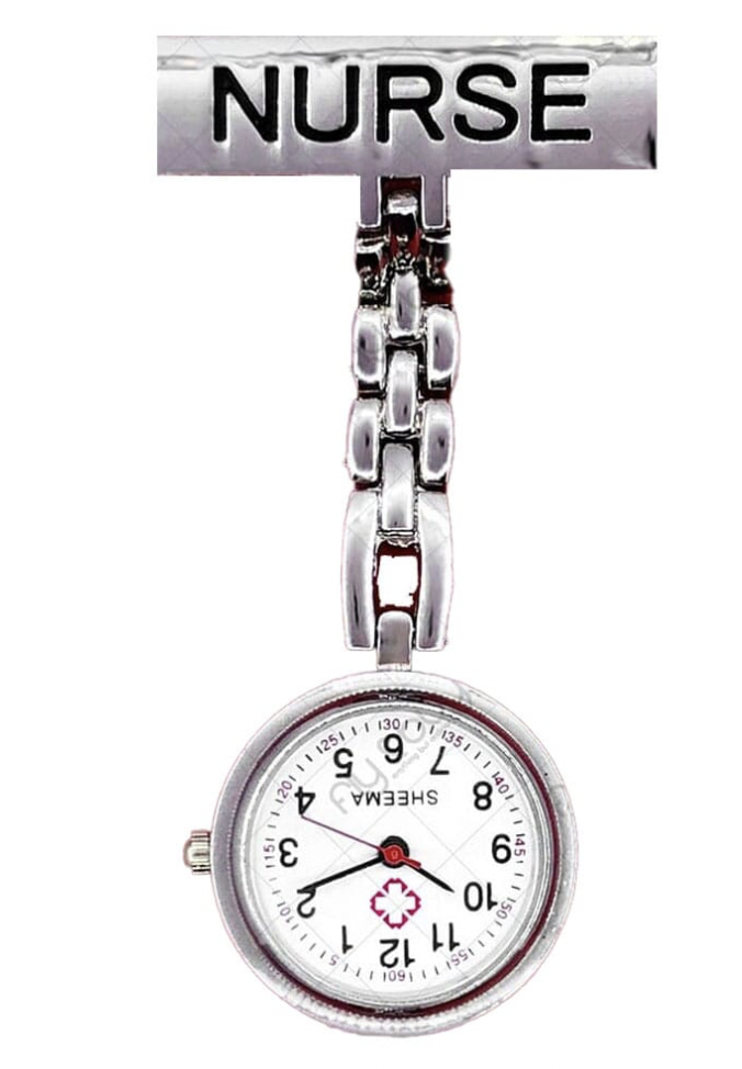 Nursing Watch Top-Quality Stainless Steel Nurse Clip-On Brooch Watch ...
