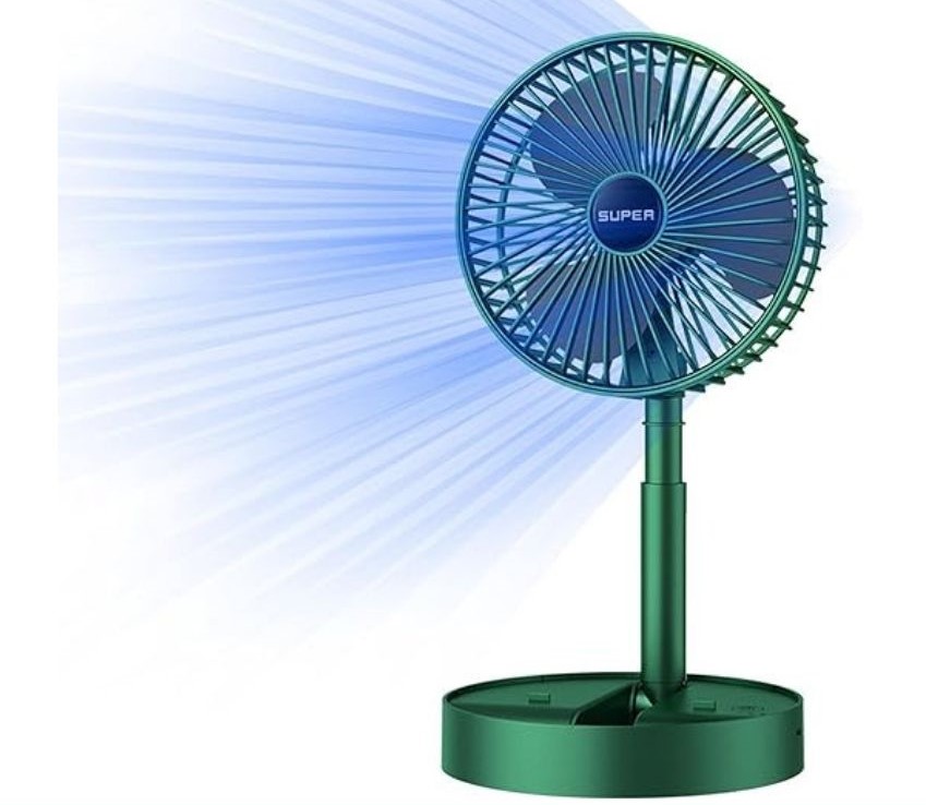 Mini Fan Portable Table Fan 6.5 Inch 3 Speeds Wind Quiet 2000mAh ...