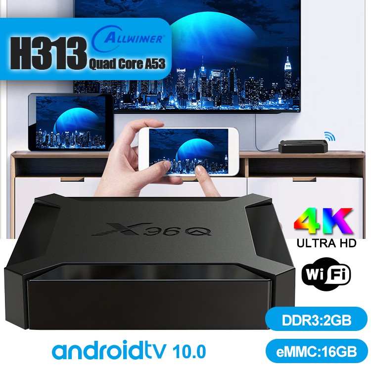 X96Q Android 10 TV Box H313 Smart Set Top Box A | Daraz.lk