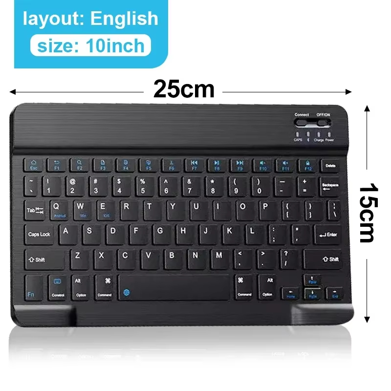 Mini Bluetooth Keyboard RGB Wireless Keyboard 10 inch Backlit Keyboard ...
