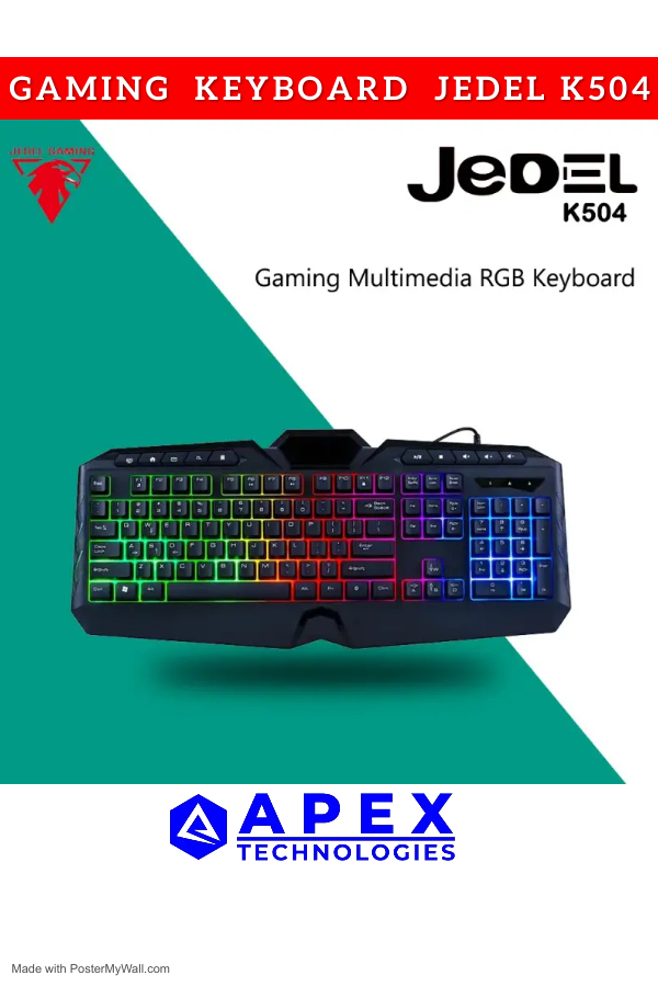 Gaming Keyboard Jedel K504 with LED Backlight | Daraz.lk