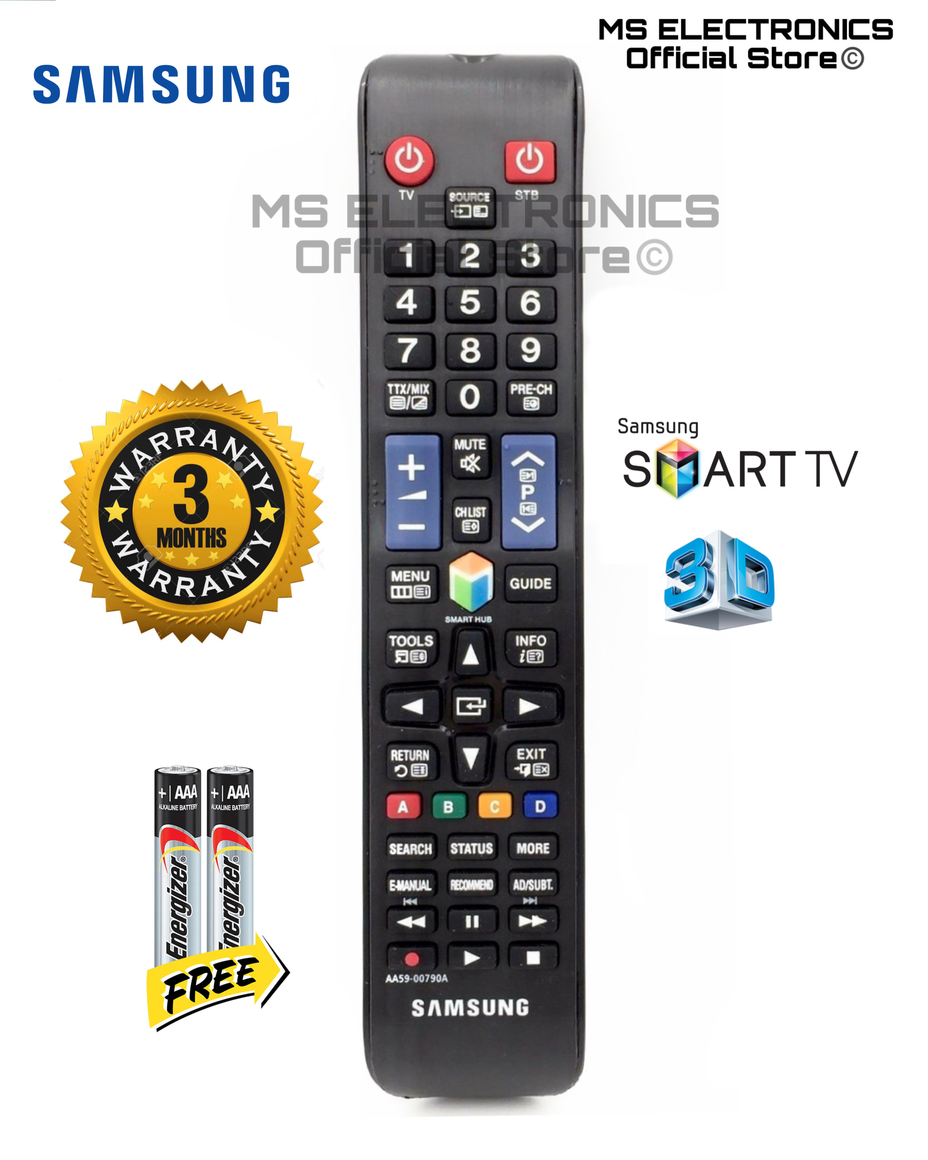 Samsung Smart Android 3D LED Tv Remote Controller | Daraz.lk