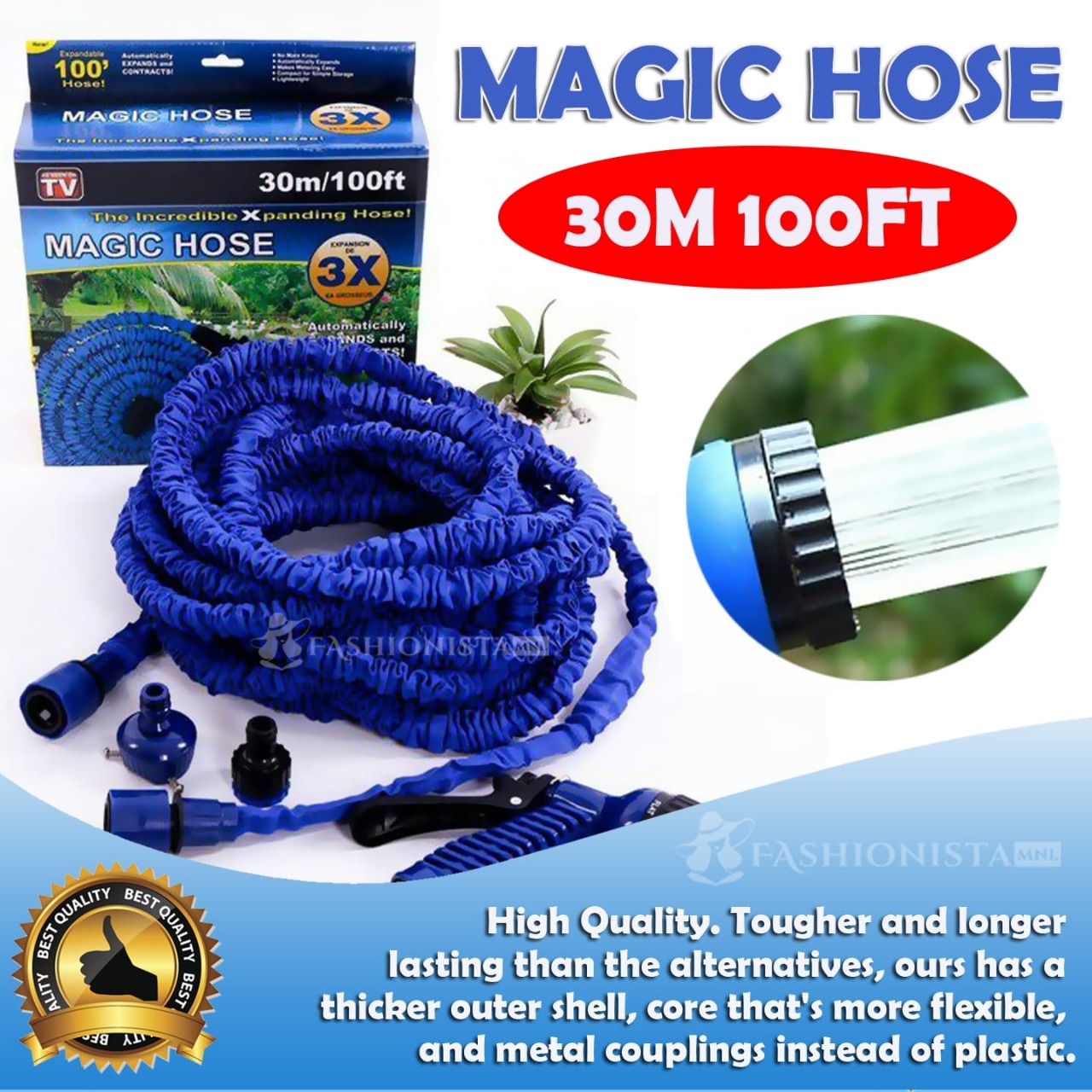 100 Feet Expandable Magic Water Hose | Daraz.lk