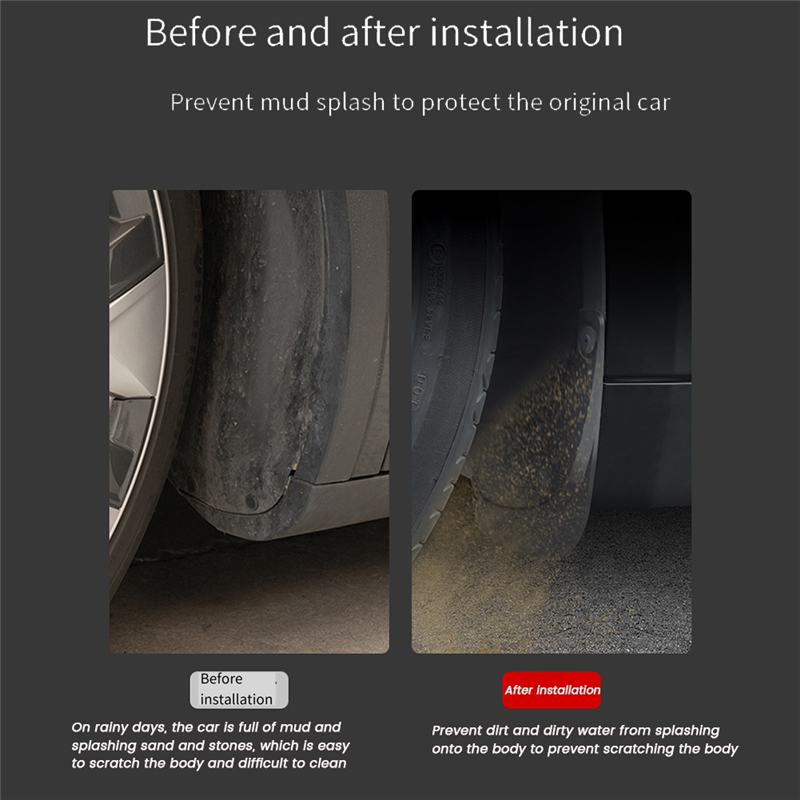 Mudguards Black for 3+ Front Rear Wheel Splash Guards Official Mud ...
