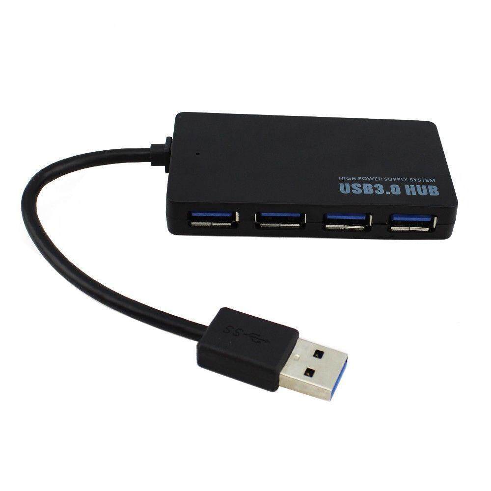Super Speed 4 Port USB 3.0 Data Hub Ultra Slim Multi USB Port Splitter ...