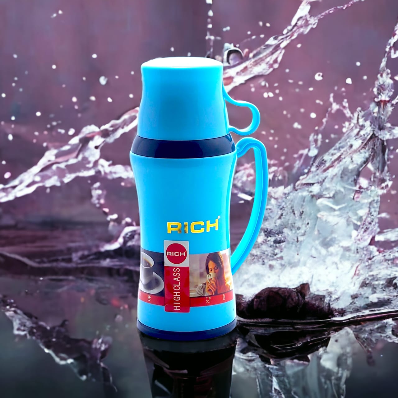 RICH Vacuum Flask Coffee Tea Stainless Steel Flash Bottle Insulated ...