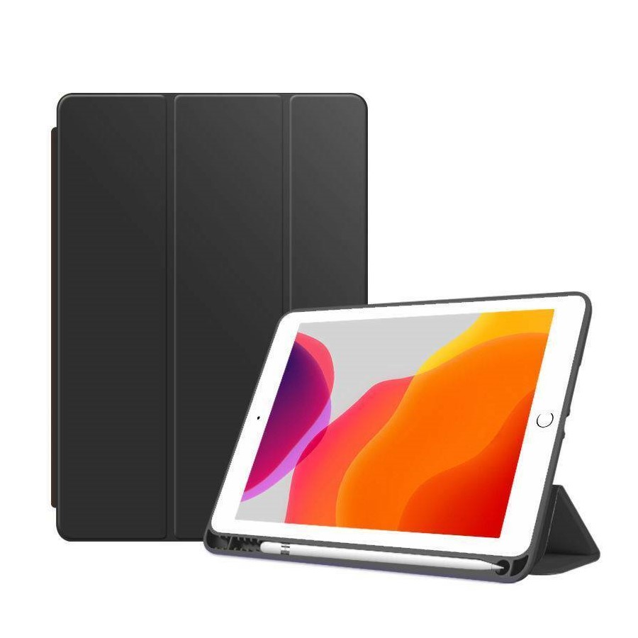 Smart Tri Folding Case with Pencil Holder and Flap for iPad Pro 2 ...