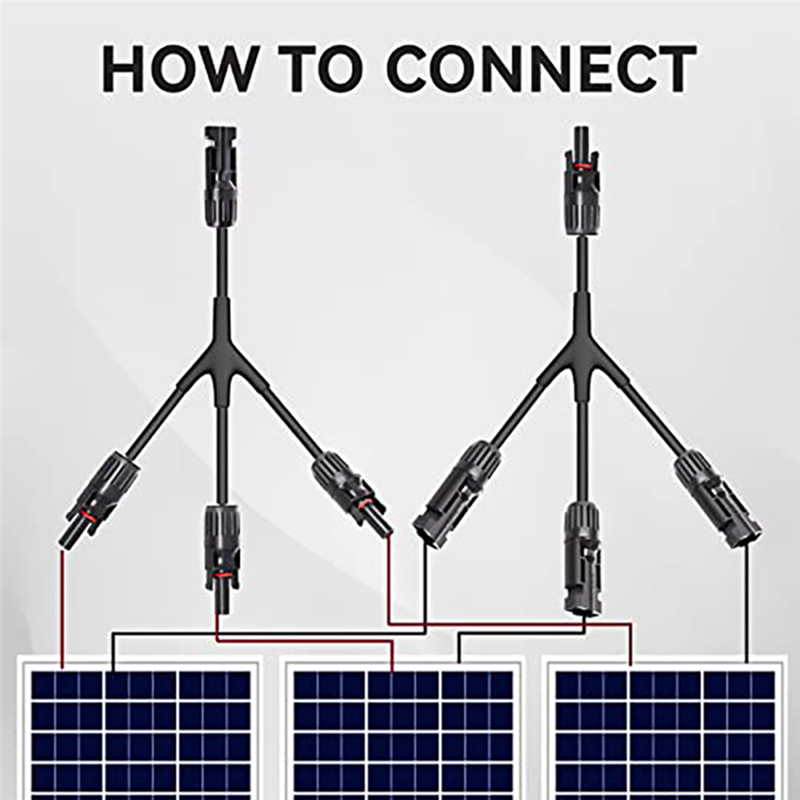 Y Branch Solar Connectors 1 Pair Splitter Solar Cable Wire Plug Tool ...