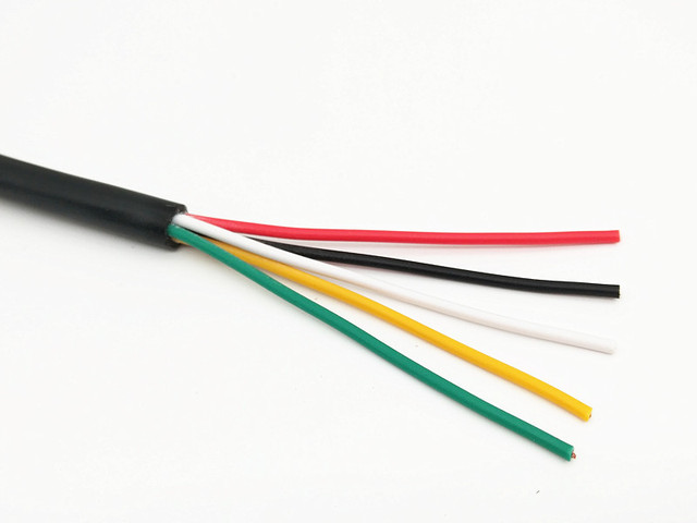 5meter 24 Awg 22 Awg 20 Awg Rvv 2/3/4/5/6/7/8 Cores Copper Wire Conductor Electric Rvv Cable ...