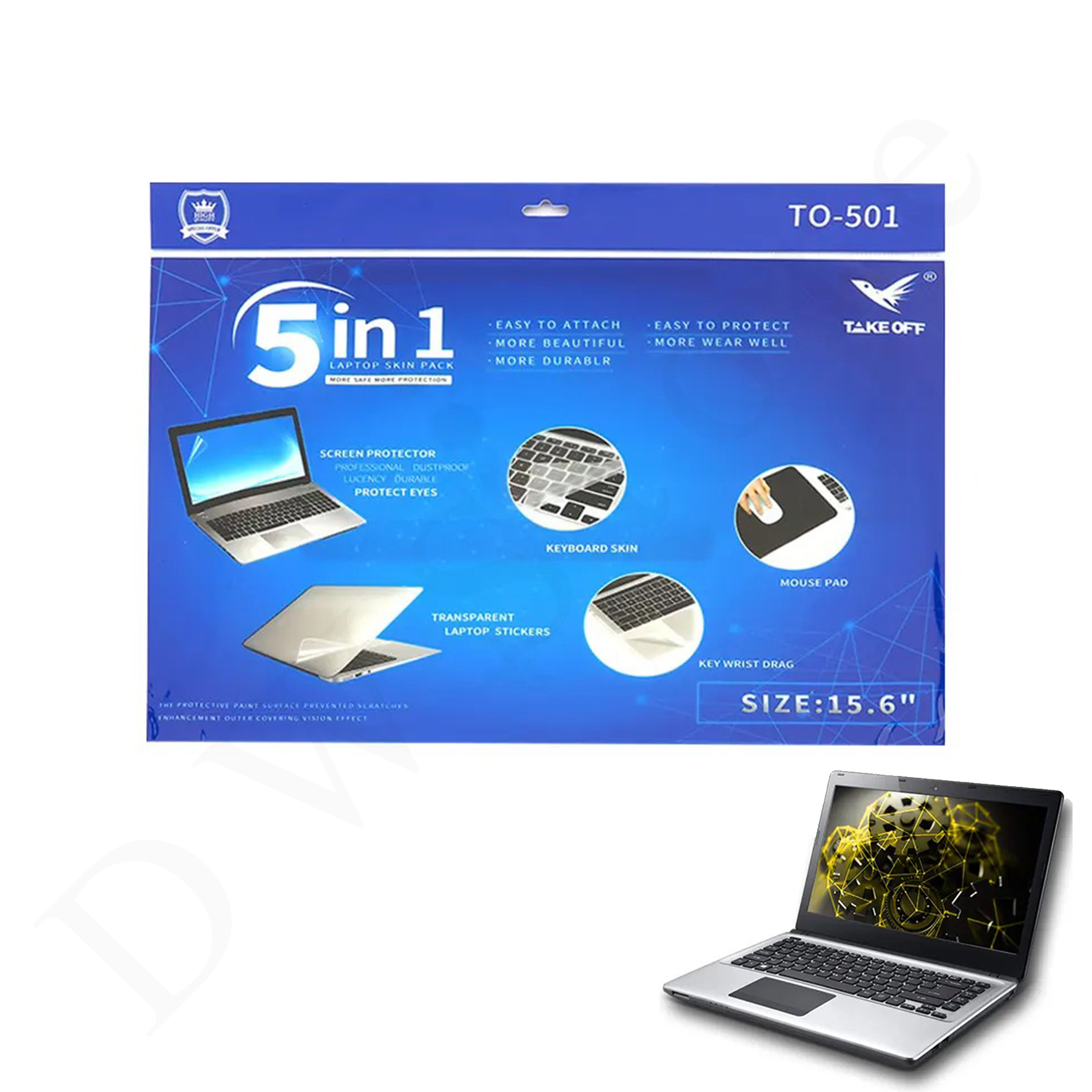 5 in1 Laptop Skin Pack combination protective film 15.6 inch Keyboard ...