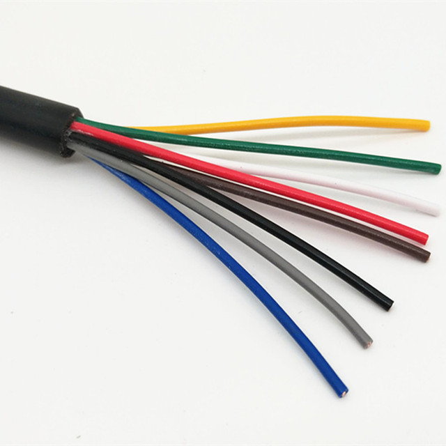 5meter 24 Awg 22 Awg 20 Awg Rvv 2/3/4/5/6/7/8 Cores Copper Wire Conductor Electric Rvv Cable ...