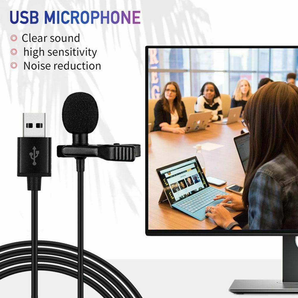 Lavalier JH-044 Clip On USB Microphone – Black - OTC.LK