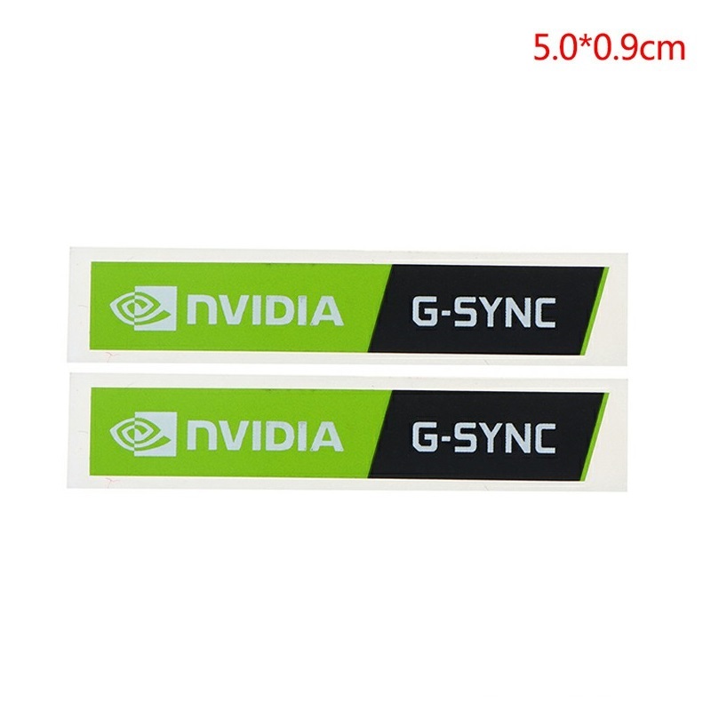 2pcs NVIDIA GEFORCE GTX RTX G-Sync Radeon Vinyl Sticker Label Tag For ...