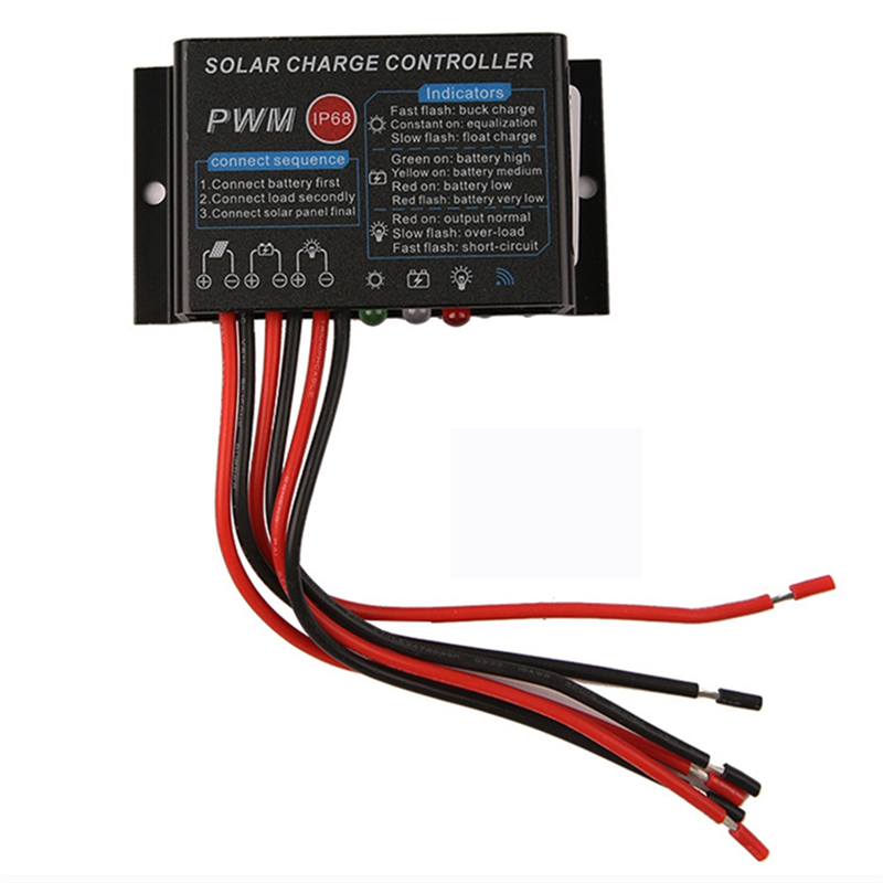 10A 12V IP67 Control Regulator PWM Control Regulator Panel Charger ...